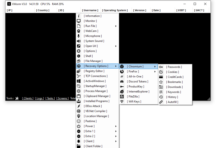 XWORM V3.0 CRACKED - ADVANCED REMOTE ADMINISTRATION - FULL CRYPTERS